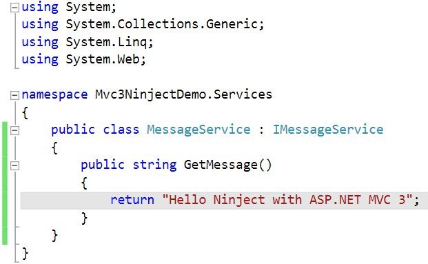 Dependency Injection In Asp Mvc 3 Using Ninject